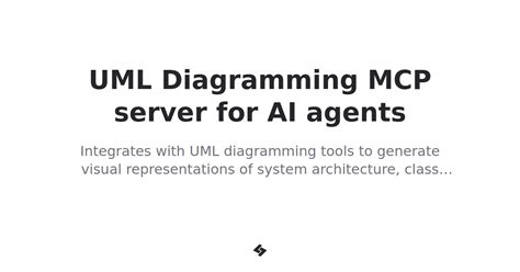 UML Diagramming MCP Server For AI Agents