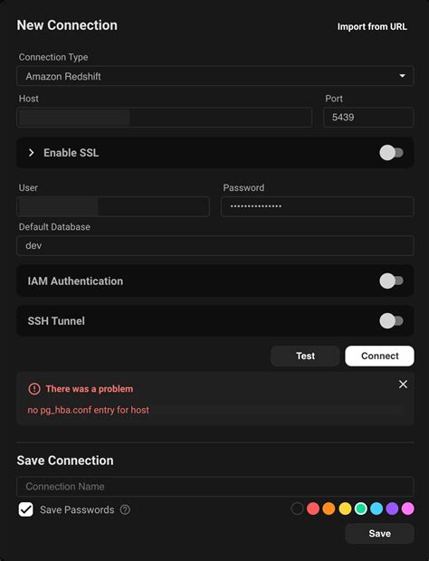 QUESTION Connecting To Redshift Fails Issue 1451 Beekeeper Studio