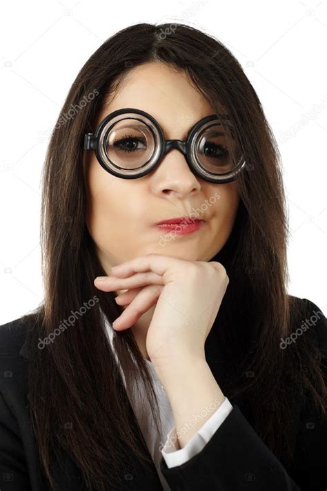 Unattractive Woman Wearing Funny Glasses Stock Photo Xalanx 33232763