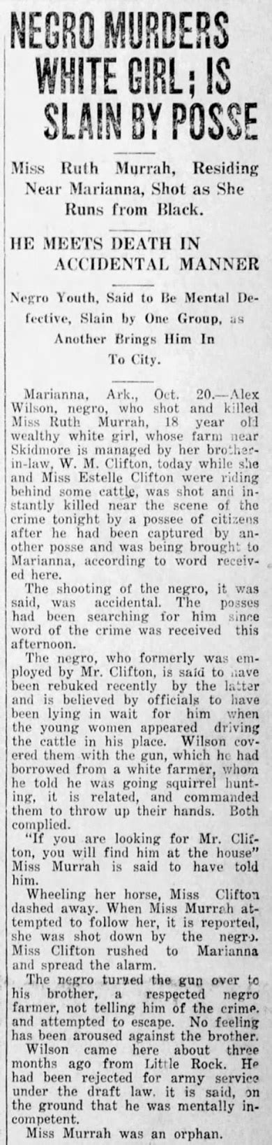 Wilson Alexander Lynching Of Encyclopedia Of Arkansas