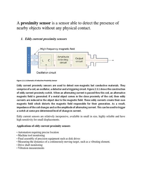 proximity sensor pdf