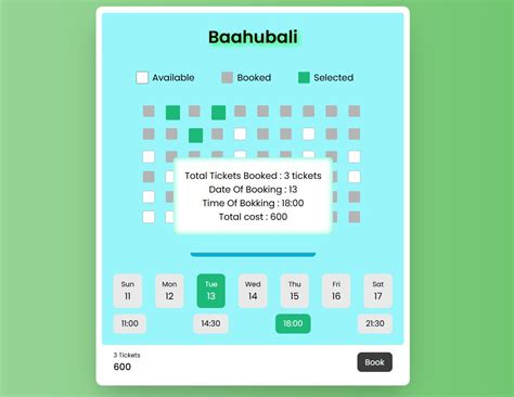 Webdevelopment Javascript Css Html Uiux Moviebookingsystem
