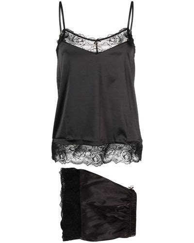 Black Emporio Armani Nightwear And Sleepwear For Women Lyst