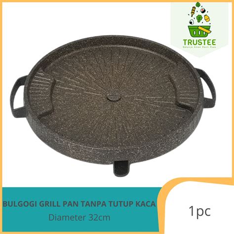 Jual Bulgogi Grill Pan Cm Alat Panggang Korea BBQ Panggangan Anti Lengket Tanpa Tutup Kaca