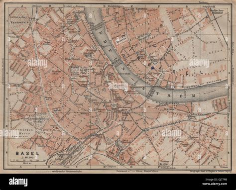 BÂle Basel Basle Town City Stadtplan Switzerland Suisse Schweiz