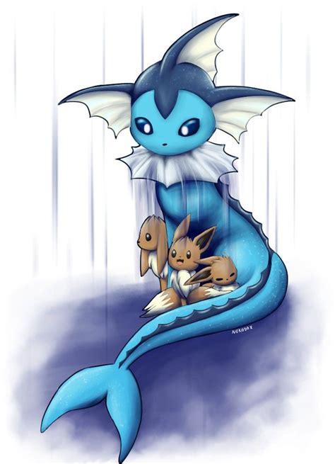 Vaporeon Eevee Pokemon Cute Pokemon Pokemon Pokemon Eeveelutions