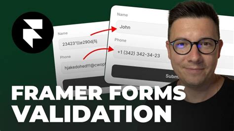 Sergei Chyrkov On Linkedin Framer Forms Name And Phone Fields Validation