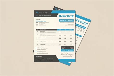 Modern Corporate Invoice Print Templates Ft Invoice And Print Envato