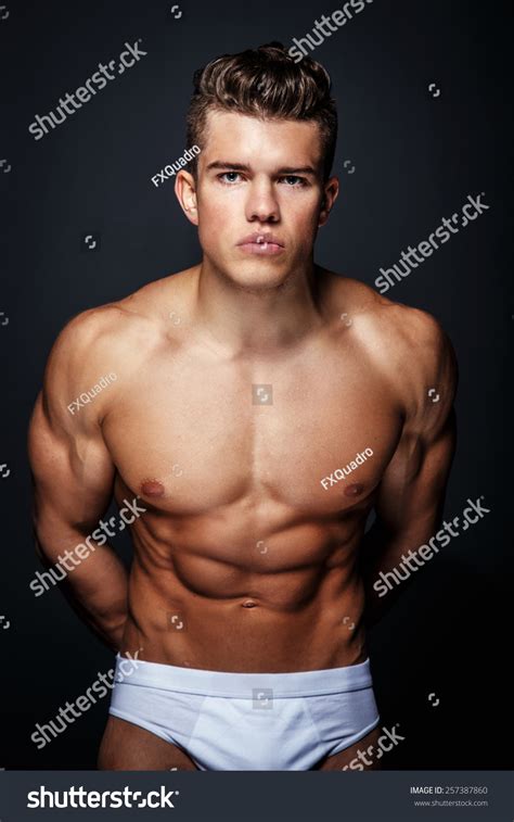 Portrait Awesome Male Model Naked Muscular Stock Photo Shutterstock