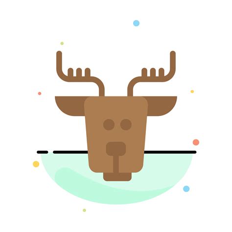 Alpine Arctic Canada Reindeer Abstract Flat Color Icon Template 14902486 Vector Art At Vecteezy