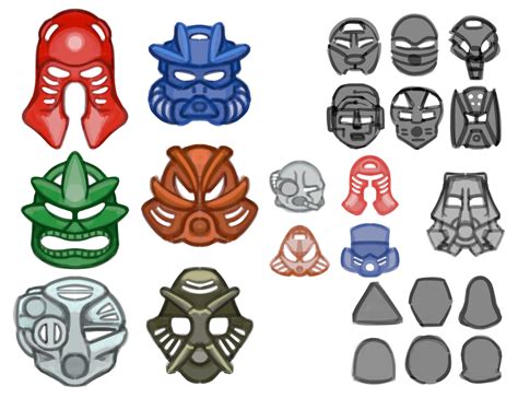 Ben Rose Some Half Baked Toa Mask Redesigns I Doodled A Few
