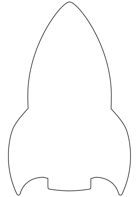Shape Of Rocket Free Printable Papercraft Templates