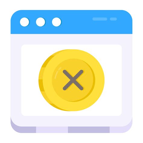 An Icon Design Of Wrong Website 36266975 Vector Art At Vecteezy