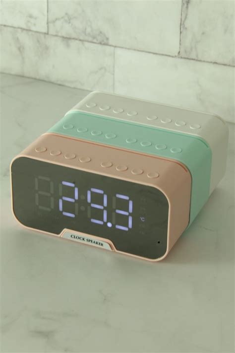 Multifunction Alarm Clock And Speaker 3 Color Artofit