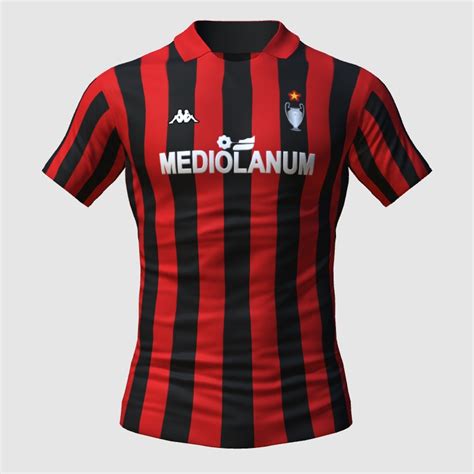 Milan X Kappa Retro Home Fifa 23 Kit Creator Showcase