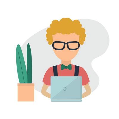Computer Nerd Vector Art Icons And Graphics For Free Download