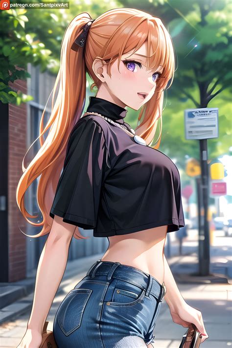 Amano Erika In Street By Santpixv On Deviantart