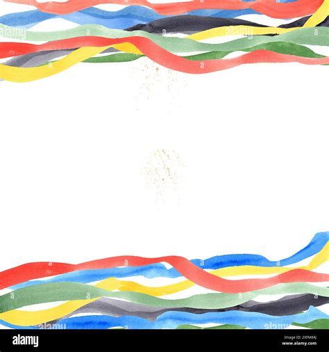 curved flowing colored lines stripes in vibrant yellow red blue
