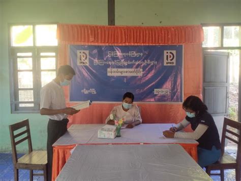 ကျိန္တလီမြို့ လူထုအခြေပြုဗဟိုဌာန Community Centre ခန်းမတွင် စာဖတ်ဝိုင