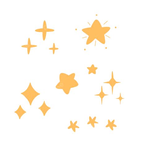 閃閃發光的星星星光夜光閃爍裝飾 金光閃閃 星星金色裝飾 發光的星光素材圖案，psd和png圖片免費下載