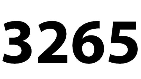 Zahl 3265