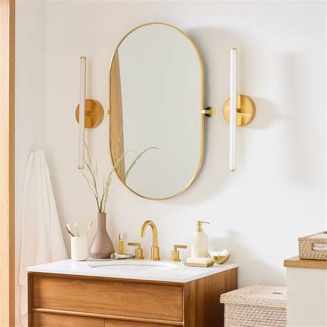 Metal Frame Pivot Mirror Pill West Elm