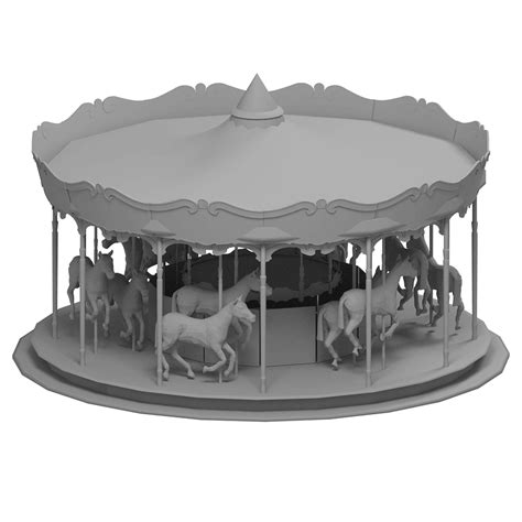 Carousel Free 3d Model On
