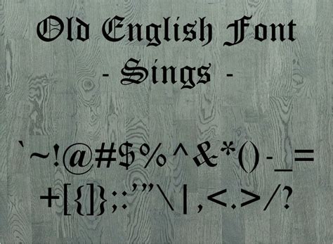 Old English Font Svg Png Old English Alphabet Clipart Etsy
