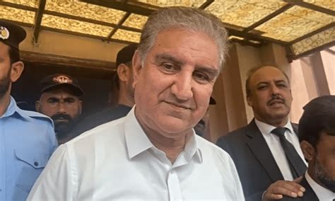 Ptis Shah Mahmood Qureshi Detained For 15 Days At Adiala Jail Under