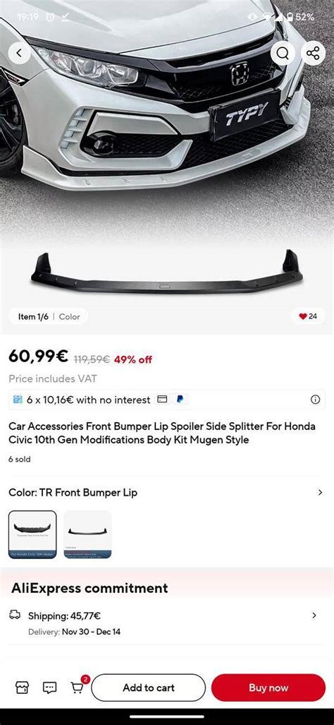 Mugen Fk8 Front Lip Conversion For Fk7 2016 Honda Civic Forum 10th