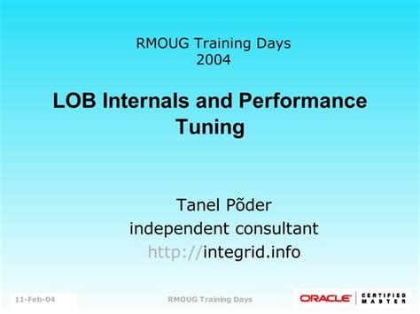 oracle lob internals and performance tuning pdf