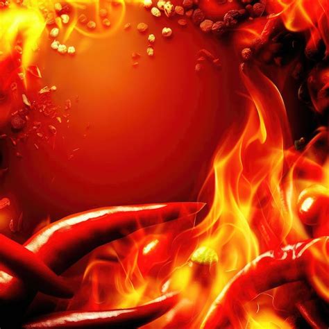 Premium Ai Image Hot And Spicy Background With Copy Space