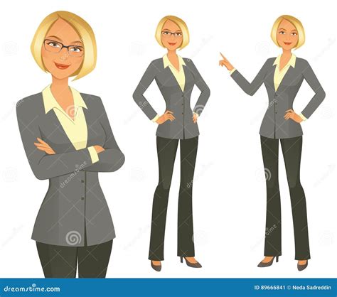 Femme D Affaires Illustration De Vecteur Illustration Du Beau 89666841