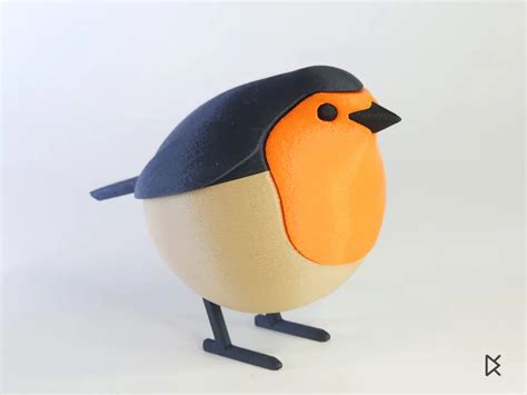 Fluffy Birds Robin Free 3d Print Model Makerworld