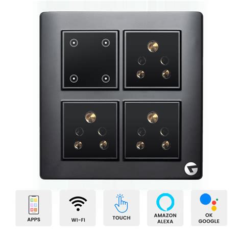 Smart Touch Switch Plates Buy Smart Switch Board Online Leccy And Genesis