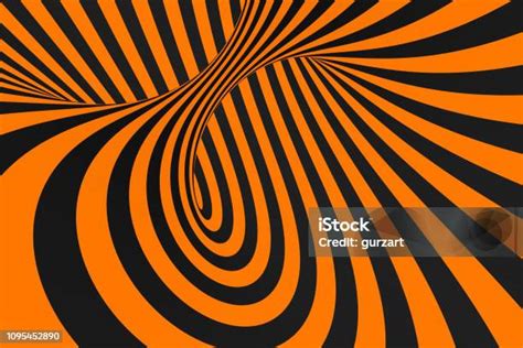 터널 3 차원 광학 환상 래스터 그림입니다 대비 라인 배경입니다 최 면 줄무늬 장식 환각 추상 예술 3차원 형태에 대한 스톡 사진 및 기타 이미지 Istock