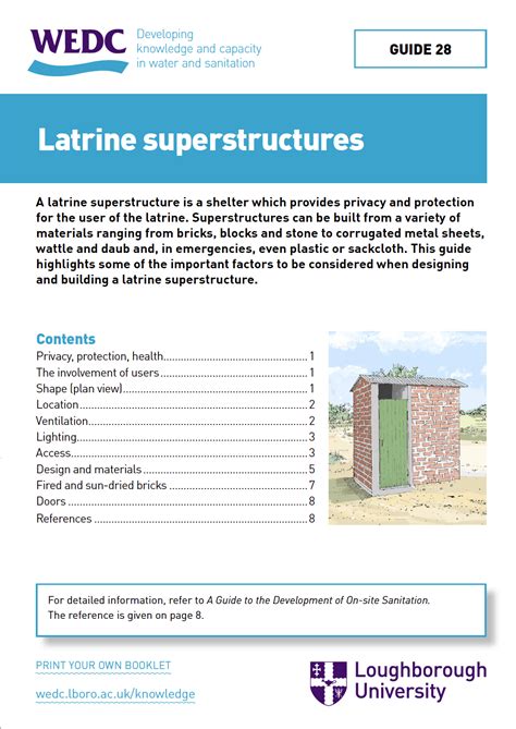 Latrine Superstructures Humanitarian Sanitation Hub