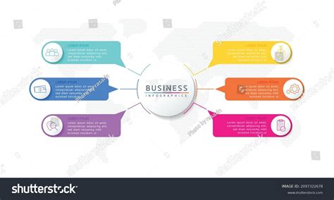 Vector Illustration Infographic Design Template 6 Stock Vector Royalty
