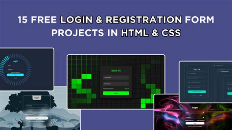 Free Login Registration Form Projects In HTML CSS JS Frontend Project Coding Stella