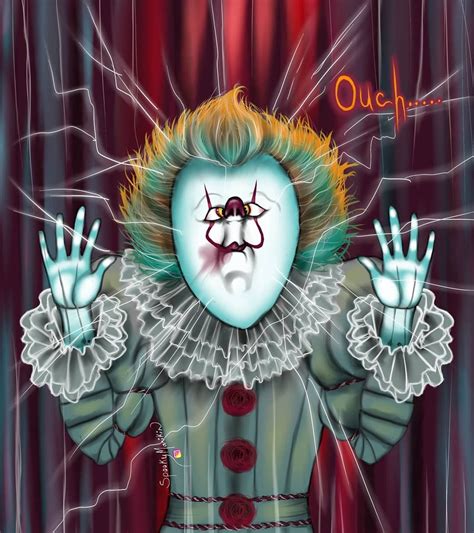 Ouch 😁 Pennywise Fan Art 🎈 By Spookymanikinart • Mr Bob Gray