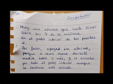 Carta Viral Se Queja De Alarma Que Suena Sin Parar A Las 7 Am Y La