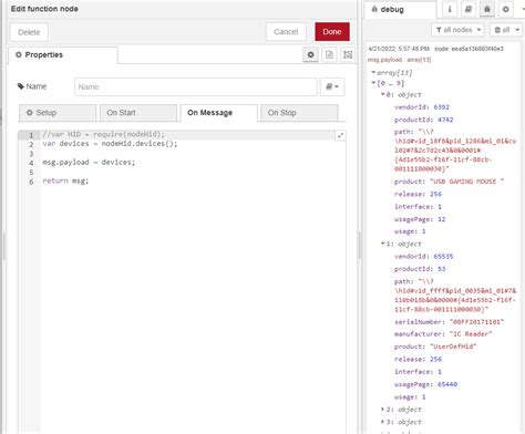 accessing usb based hid rfid reader in node red share your projects