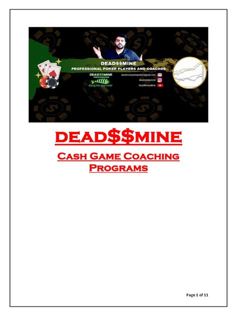 Cash Game Coaching Programs Summary An Overview Of The Various