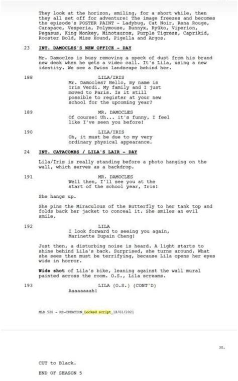 Episode Spoilers Finale Script Ep 26 R Miraculousladybug
