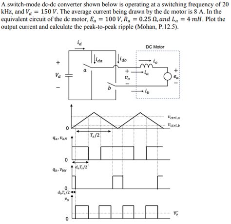 Solved A Switch Mode Dc Dc Converter Shown Below Is