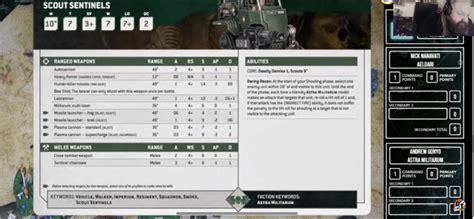 SENTINEL STAT R Astramilitarum