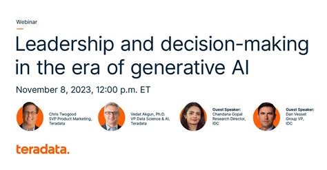 Teradata On Linkedin Join Us For An Exclusive Webinar With Teradata
