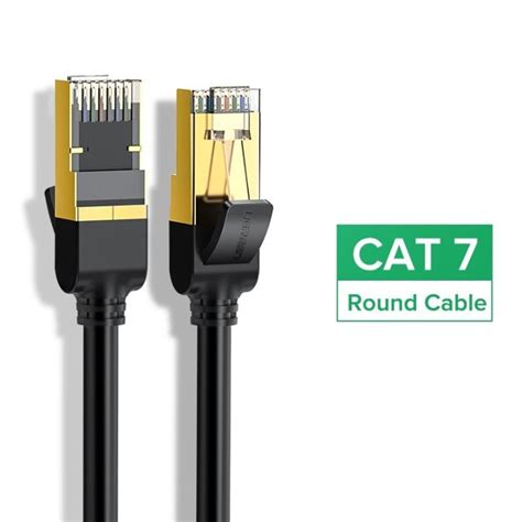 UGREEN Cat 7 U FTP Flat Round Ethernet Cable RJ45 10Gigabit LAN Wire