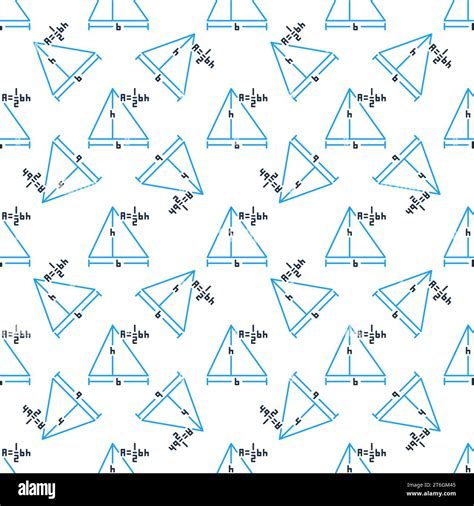 A12bh Vector Area Of A Triangle Concept Creative Seamless Pattern