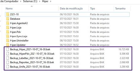 Como Criar E Restaurar Um Backup Do Banco De Dados No Hiper